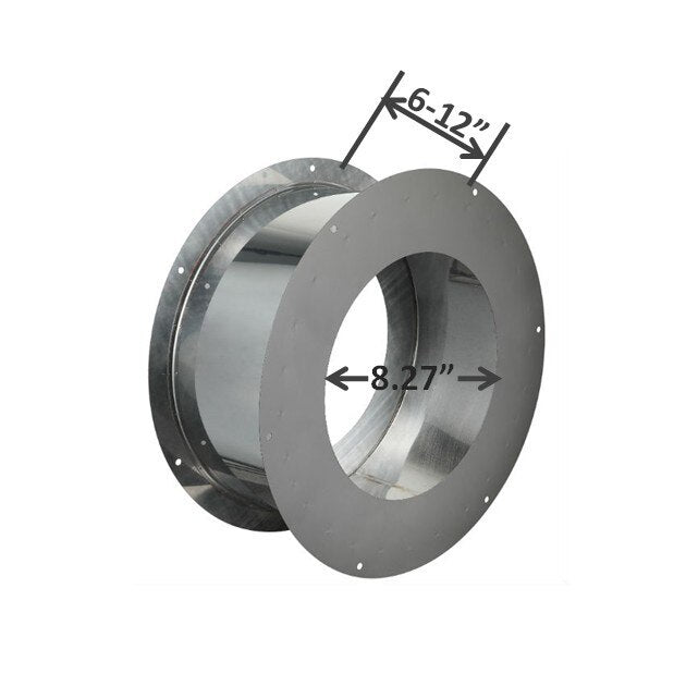 Stainless Steel Insulated Wall Thimble 6" for Double Wall - ComfortBilt